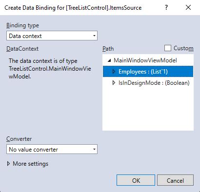 Dynamic Columns In Treelistview In Ui For Wpf Treelistview