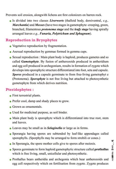 Class 11 Biology Notes For Plant Kingdom PDF Study Material AglaSem
