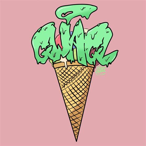 Detail Graffiti Ice Cream Cone Art Koleksi Nomer 14