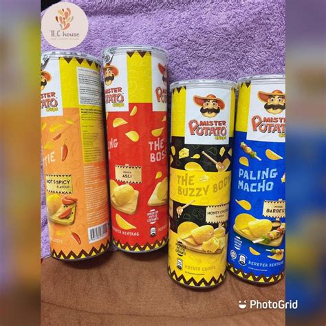 Mr Potato Crisps G Original Hot Spicy Barbecue Bbq Honey