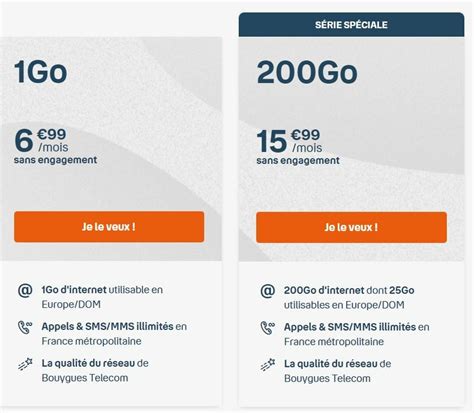 B You transforme son forfait mobile 150 Go 5G en 200 Go 4G au même prix