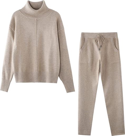 Amazon TAOVK Woolen Cashmere Women Knitted Sweaters Suits 2 Piece