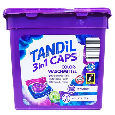 Купити Tandil капсули для прання кольорових речей 3 в 1 22 шт