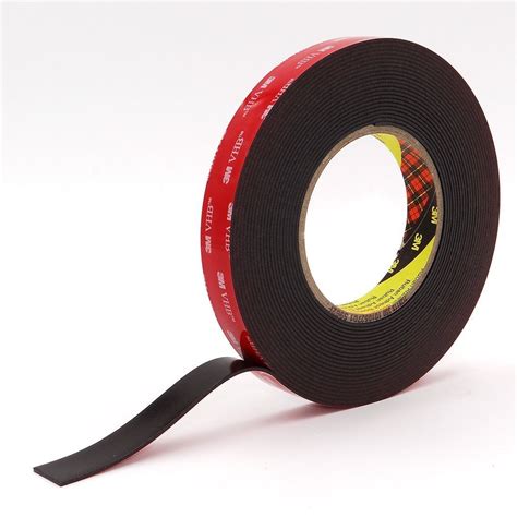 3M 5952F Cinta adhesiva doble cara espuma acrílica VHB 1 1 mm negro