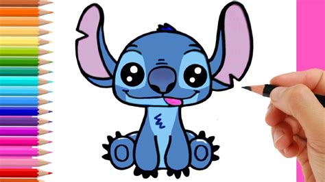 How To Draw Stitch From Lilo And Stitch Youtube