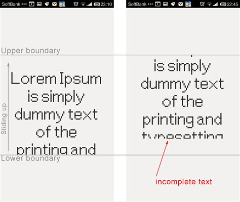 android textview being cropped stack overflow