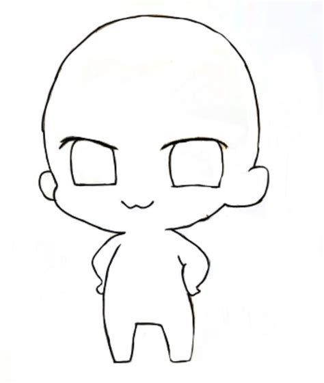 Easy Chibi Drawings Art Drawings Simple Body Type Drawing Drawing