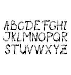 Alphabet Letters Collection Text Lettering Set Vector Image