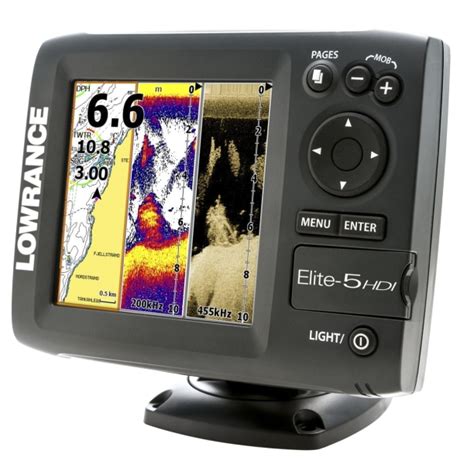 Lowrance Elite 5X HDI 4lúč sonar more 90 60 55 30 Rybárske