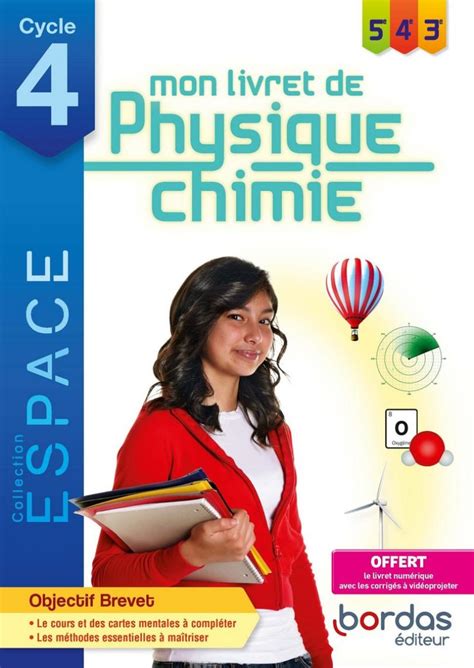ESPACE Cycle 4 Mon livret de Physique Chimie Cahier de l élève
