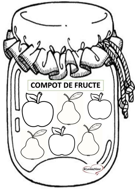 Borcanul Cu Compot De Fructe Attivit Cognitive Mele Colori