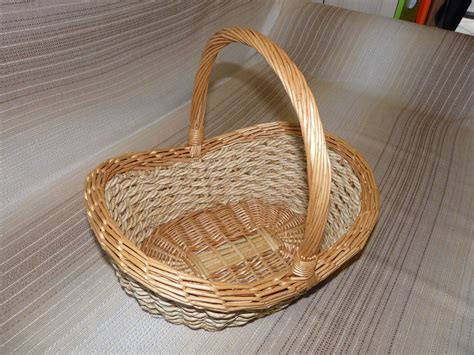 Kosz koszyk wiklinowy na piknik na zakupy na grzyby do święconki
