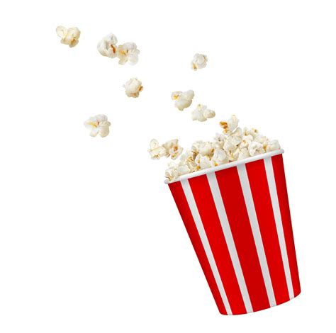 Popcorn Bucket Realistic Pop Corn Container Vector Mock Up Of White