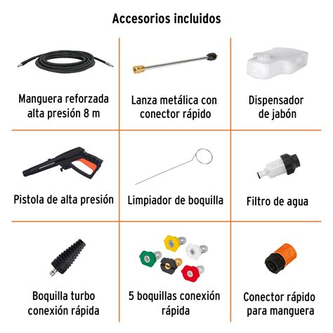 Ficha Tecnica Hidrolavadora eléctrica 2000 PSI motor de inducción Expert