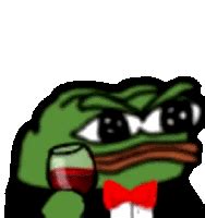 Pepe Gentleman Sticker Pepe Gentleman Wine Discover Share GIFs