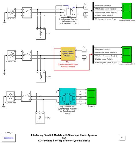 interfacing simulink models with simscape electrical specialized power systems matlab