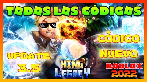 TODOS los CÓDIGOS de KING LEGACY Roblox UPDATE 3 5 8 códigos