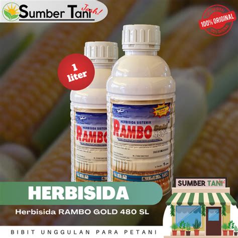 Jual Herbisida Rambo Gold 480SL Kemasan 1 Liter Pembasmi Rumput Kab