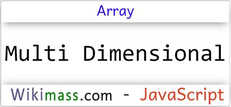 javascript multi dimensional array