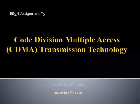 ppt code division multiple access cdma transmission technology powerpoint presentation id