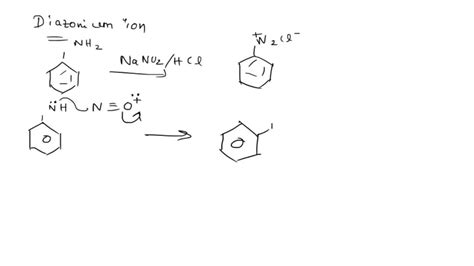 Solved Describe The Mechanism For The Formation Of Diazonium Salt And