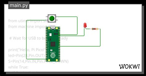 led using pushbutton wokwi esp32 stm32 arduino simulator