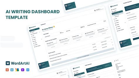 Wordartai Ai Writing Saas Dashboard Template Designtocodes