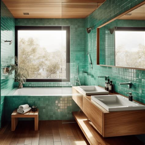 Salle De Bains Vert D Eau Id Es Tendances Copier