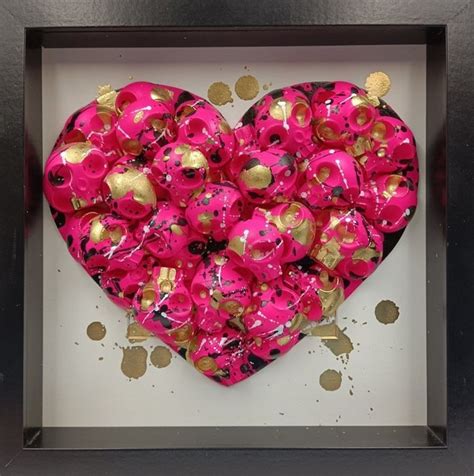 VL Sculpture Heart skull pink pop 25 cm Plâtre Catawiki