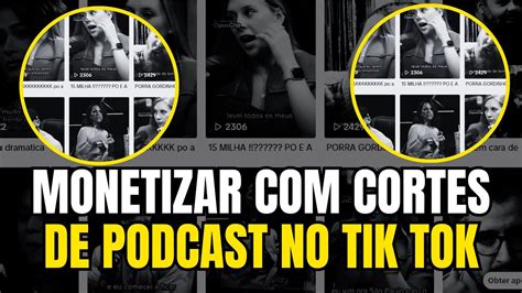 É GARANTIDO QUE VAI MONETIZAR NO TIK TOK COMO MONETIZAR CORTES DE