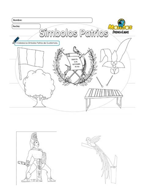 Colorear Los Simbolos Patrios Para Ni Os B Squeda De Google