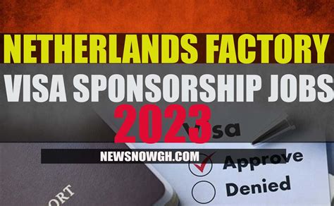 Apply For Netherlands Factory Visa Sponsorship Jobs