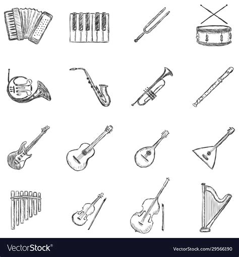 Musical Instrument Drawing