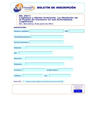 Fillable Online Cel Logistica La Medici N De La Huella De Carbono En
