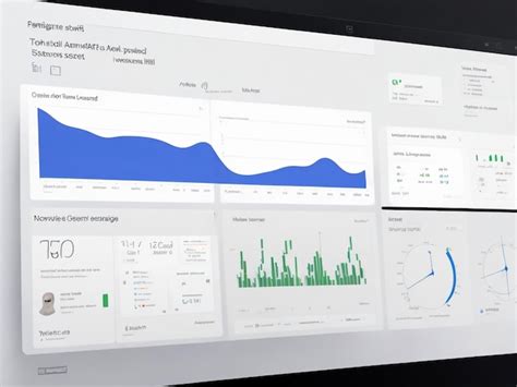 Premium Photo Dashboard Infographic Template With Flat Design Graphs