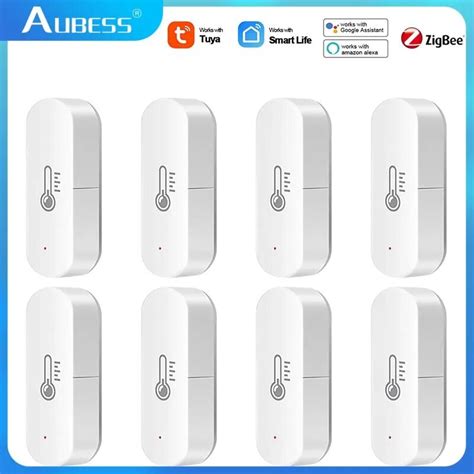 Aubess Tuya ZigBee Smart WiFi Temperature Humidity Sensor Smart Home