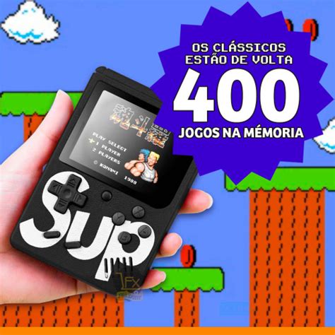 Video Game Portátil Mini Game Sup Game Box Plus 400 Jogos Retrô