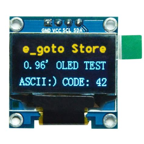 0 96 Inch IIC Serial Yellow Blue OLED Display Module 128X64 I2C SSD1306