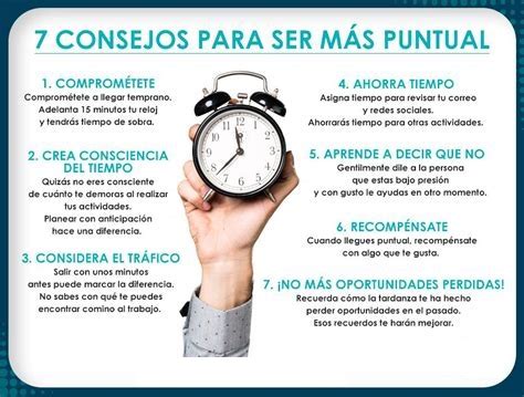 Capital Humano FEC A C On Twitter 7 Consejos Para Ser Mas Puntual