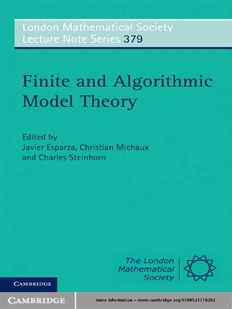 finite and algorithmic model theory pdf model theory interpretation logic