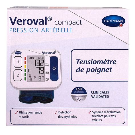 Veroval compact tensiomètre de poignet totum pharmaciens