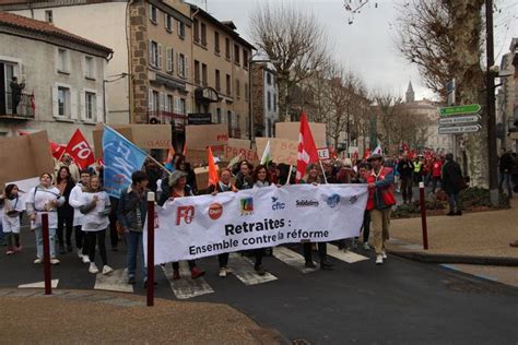 La mobilisation ne faiblit pas à Brioude contre la réforme des