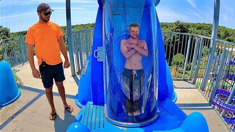 Space Rocket Water Slide At Aquapark Aquacolors YouTube