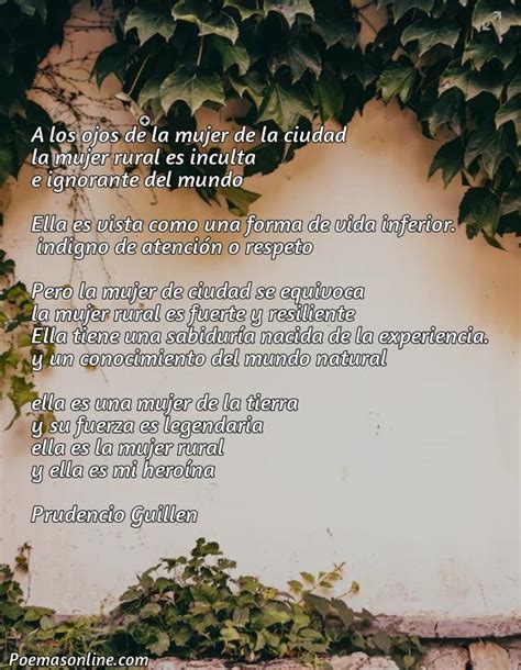 Cinco Mejores Poemas Para La Mujer Rural Poemas Online