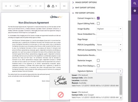 devexpress reports for web and office file api — sign pdf documents v23 1