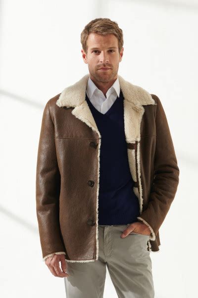 Patrick Lammfelljacke Herren Unikat Leder