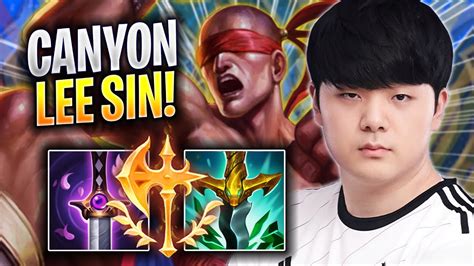 CANYON CRAZY GAME WITH LEE SIN DK Canyon Plays Lee Sin JUNGLE Vs