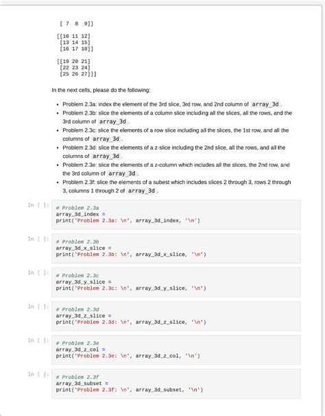 Solved Problem 2 Slicing And Indexing In Python Slicing And Chegg