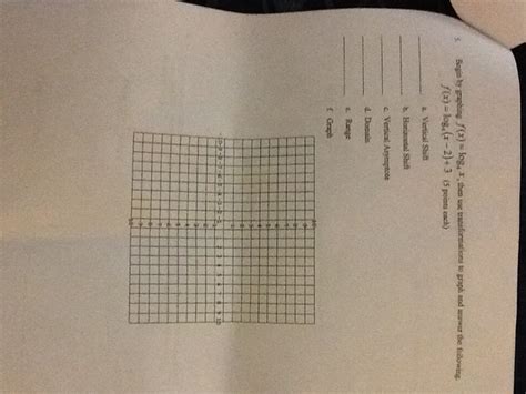 solved begin by graphing f x log 4 x then use