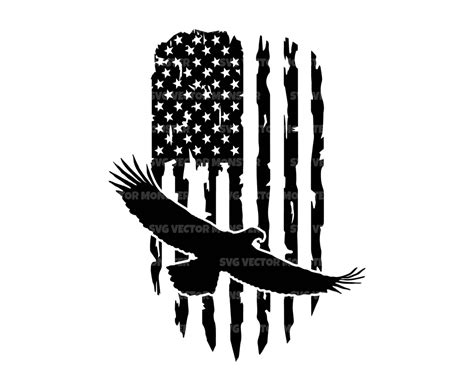 Distressed American Flag Svg Eagle Svg 4th Of July Svg 1776 Etsy